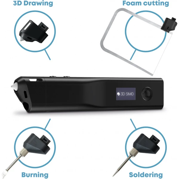 3D pero - 3Dsimo MultiPro 2 (4 nástavce) - Smarty.cz