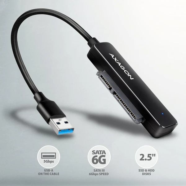 AXAGON ADSA-FP2A SLIM USB-A adaptér pro SATA 6G - Smarty.cz