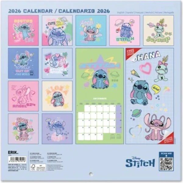 Kalendář Lilo & Stitch 2026 - Smarty.cz
