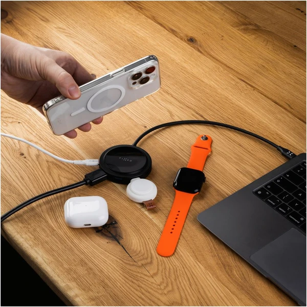 FIXED MagHUB 7-portový USB-C Hub s MagSafe, černý - Smarty.cz