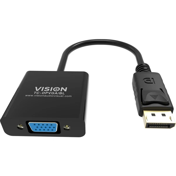 Vision DisplayPort na VGA adaptér TC-DPVGA/BL černý - Smarty.cz