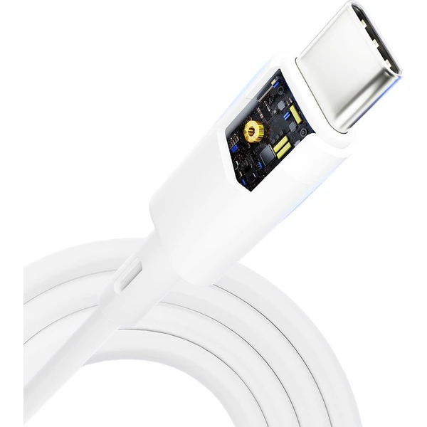 3mk Hyper Silicone Cable USB-C/USB-C datový kabel, 60W, 1m bílý - Smarty.cz