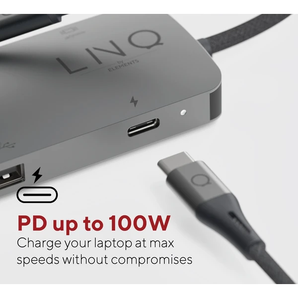LINQ 7in1 USB-C 4K Triple Display PD Adapter - Smarty.cz
