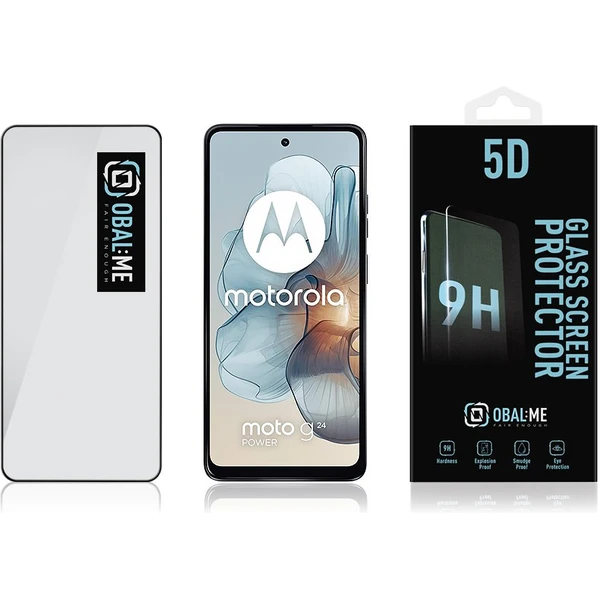 OBAL:ME 5D tvrzené sklo pro Motorola G04/G24 Power černé - Smarty.cz