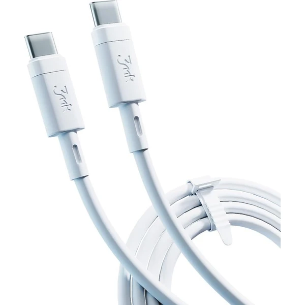 3mk Hyper Silicone Cable USB-C/USB-C datový kabel, 60W, 1m bílý - Smarty.cz