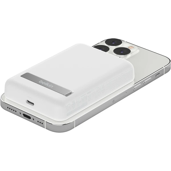 Belkin BoostCharge MagSafe powerbanka se stojánkem (5000mAh) bílá ...