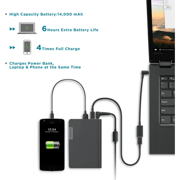 Lenovo USB-C Laptop Power Bank 14000 mAh - Smarty.cz