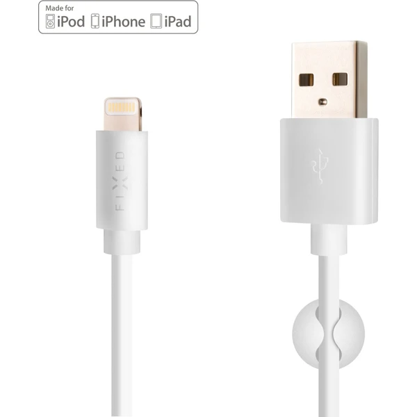 FIXED Rapid Charge USB-A/Lightning napájecí kabel 12W 1m bílý - Smarty.cz