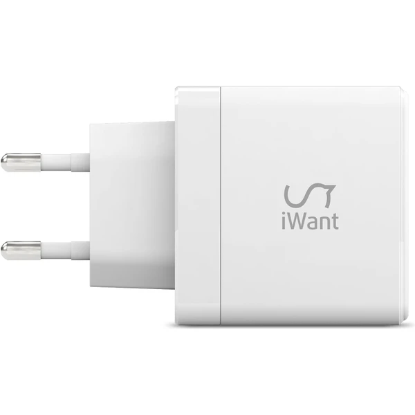 iWant 65W GaN nabíjecí adaptér bílá - Smarty.cz