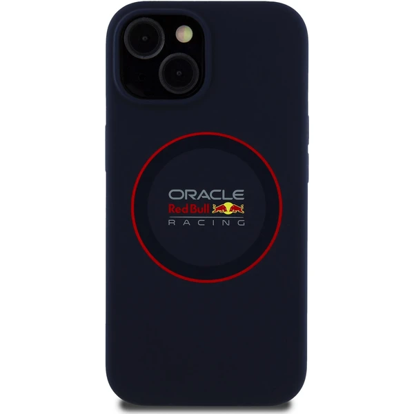 Oracle Red Bull Racing Silicone Red Ring MagSafe kryt iPhone 15 modrý ...