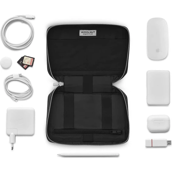 Woolnut kožený Tech Organizér černý - Smarty.cz