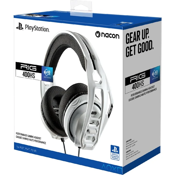 Nacon RIG 400HS herní headset pro PS4/PS5 bílý - Smarty.cz