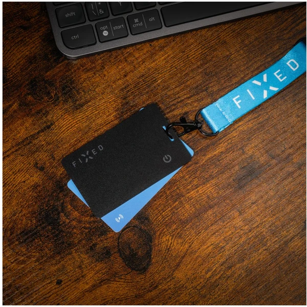 FIXED Tag Card 2 smart tracker s Find My a bezdrátovým nabíjením, černý ...