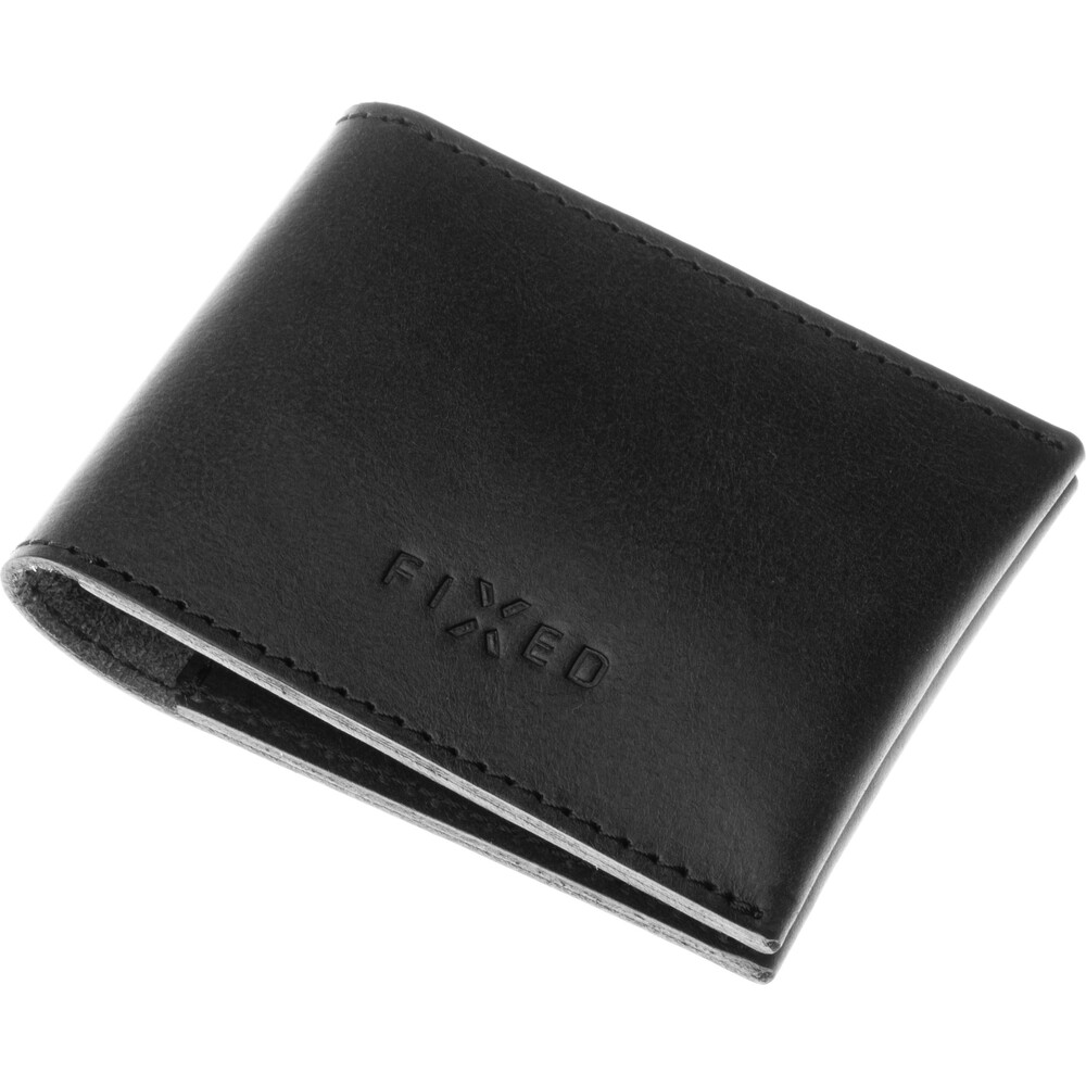 FIXED Wallet Kožená peněženka z pravé hovězí kůže černá | Smarty.cz