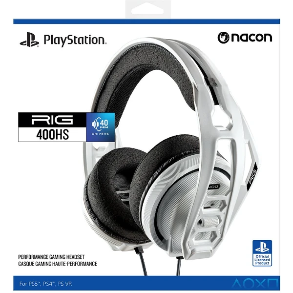 Nacon RIG 400HS herní headset pro PS4/PS5 bílý - Smarty.cz