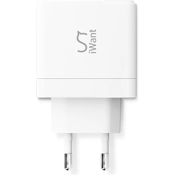 iWant 65W GaN nabíjecí adaptér bílá - Smarty.cz