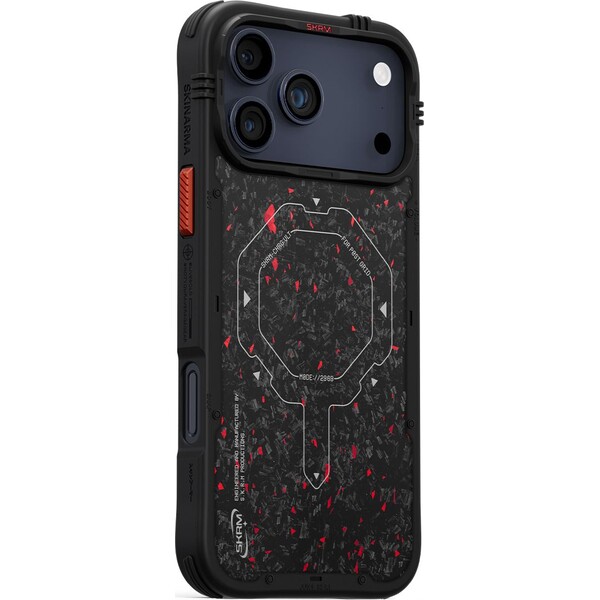 SKINARMA Vektor Mag-Charge MagSafe kryt iPhone 17 Pro Max Black/Red ...