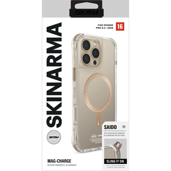 SKINARMA Saido Prime Mag-Charge kryt iPhone 16 Pro béžový - Smarty.cz