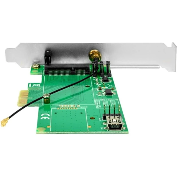 AXAGON PCEME1 PCIe mini PCIe adaptér SMA konektor - Smarty.cz