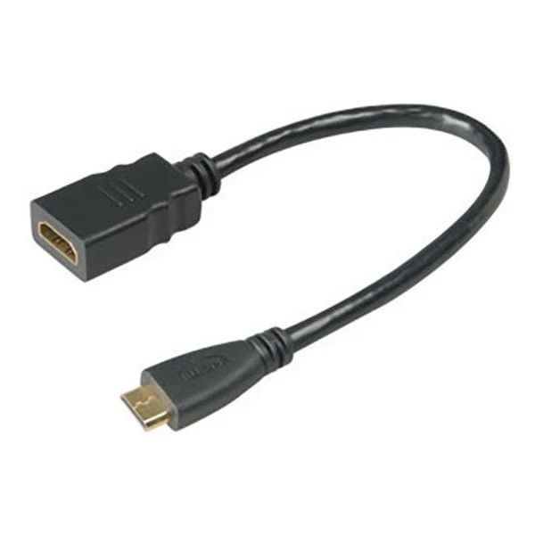 Akasa HDMI/Mini HDMI redukce 0,25m černá - Smarty.cz