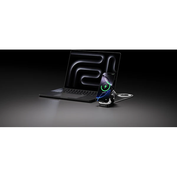 Cubenest SQ312 Fold Pro Qi2 (MagSafe) 3v1 magnetická nabíječka černá ...