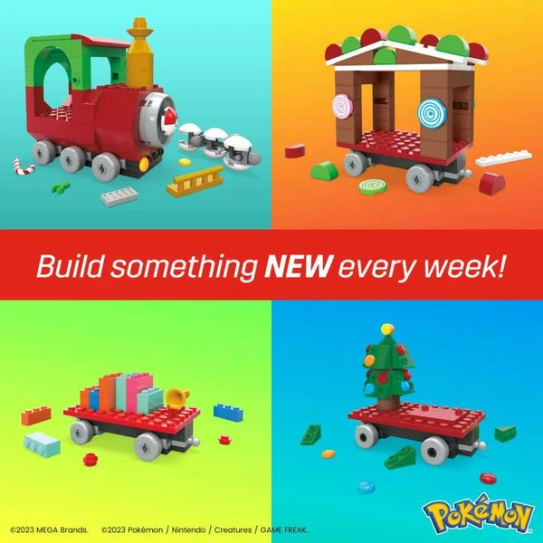 Pokémon Mega Construx Construction Set Holiday Pokémon Train - Smarty.cz
