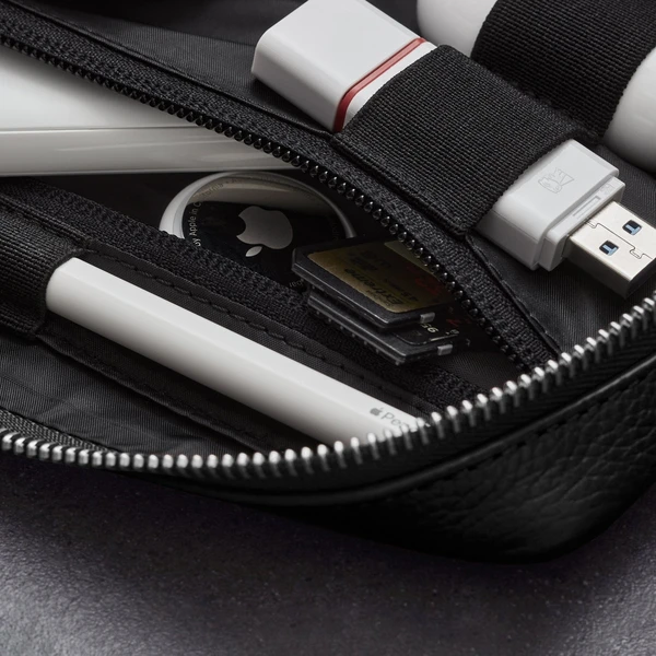 Woolnut kožený Tech Organizér černý - Smarty.cz