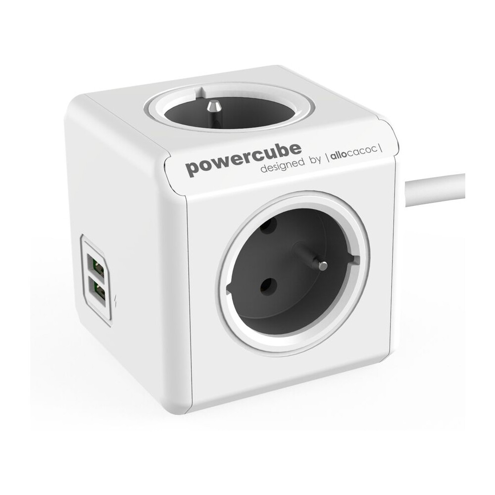 PowerCube Extended USB 3m zásuvka šedá | Smarty.cz