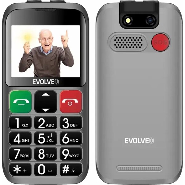 EVOLVEO EasyPhone ET mobilní telefon pro seniory s nabíjecím stojánkem ...