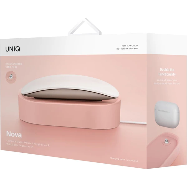UNIQ Nova Compact dokovací stanice pro Apple Magic Mouse růžová - Smarty.cz