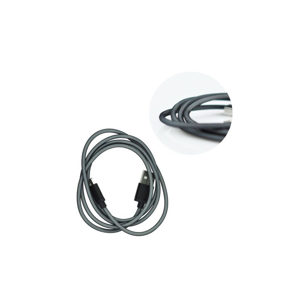 Smarty metalický kabel USB/microUSB černý | Smarty.cz