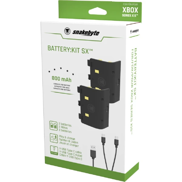 SNAKEBYTE XSX BATTERY:KIT SX™ pro ovladače Xbox Series X/S černé ...