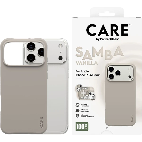 PanzerGlass® CARE Samba kryt s MagSafe Apple iPhone 17 Pro Max Vanilla - Smarty.cz
