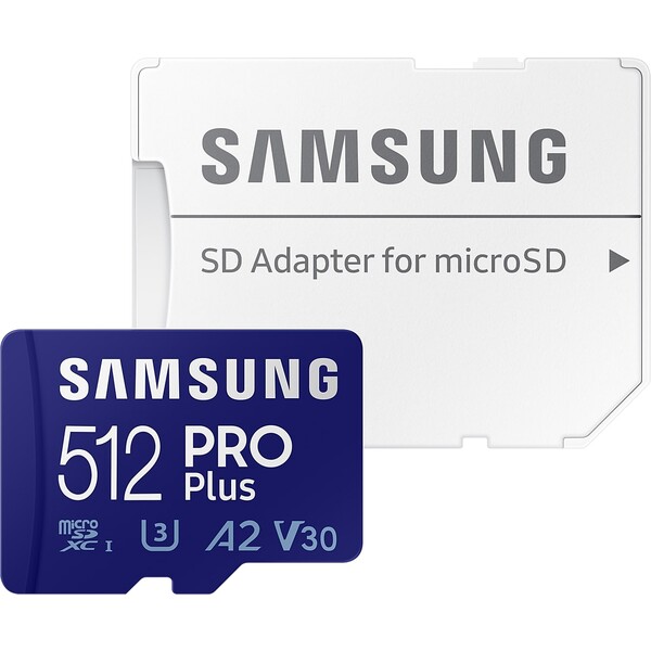 Samsung micro SDXC 512GB PRO Plus + SD adaptér - Smarty.cz