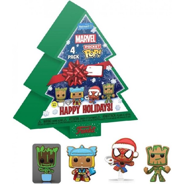 Funko Pocket POP!: Marvel- Tree Holiday Box (4 figurky) - Smarty.cz