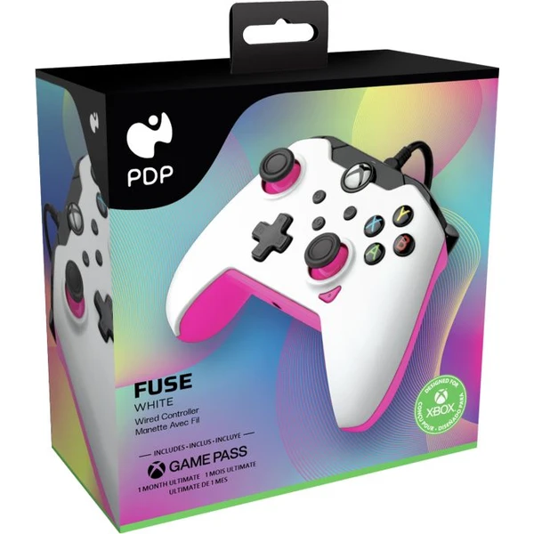 PDP Wired Controller - Fuse White (Xbox Series/Xbox one/PC) - Smarty.cz