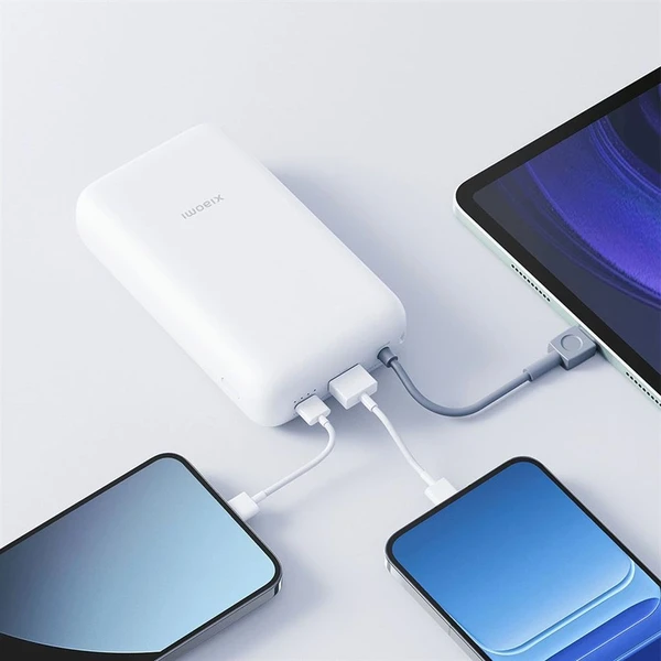 Xiaomi 22.5W Power Bank 20000mAh (Integrated Cable) světle šedá - Smarty.cz