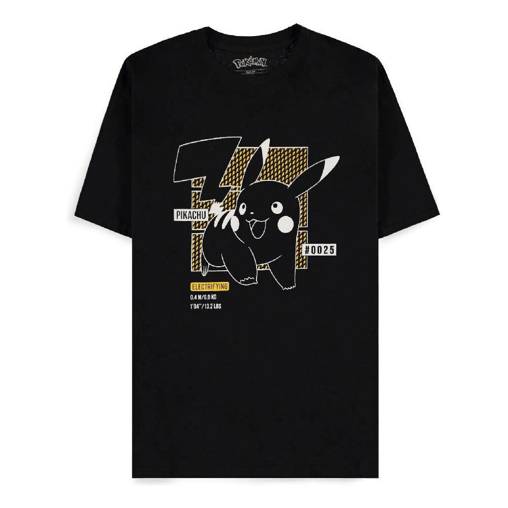 Tričko Pokémon - Pikachu Line-art S