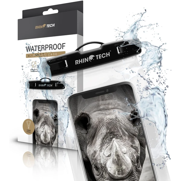 RhinoTech AQUA voděodolné pouzdro na mobil 6,9" IPX8 černá - Smarty.cz