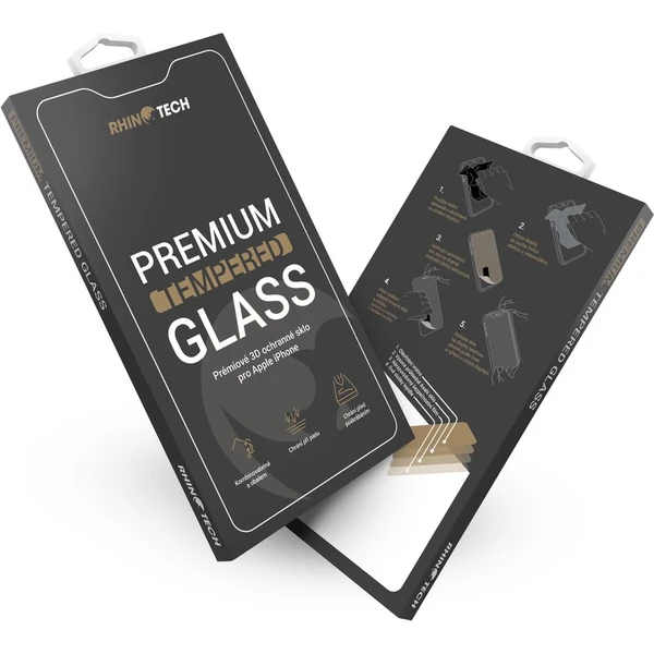 RhinoTech tvrzené ochranné 3D sklo pro Apple iPhone 15 Pro - Smarty.cz