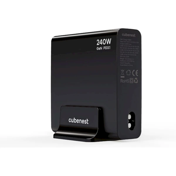 CubeNest S6D0 GaN nabíjecí stanice s Power Delivery 3.1. (240W) černá ...