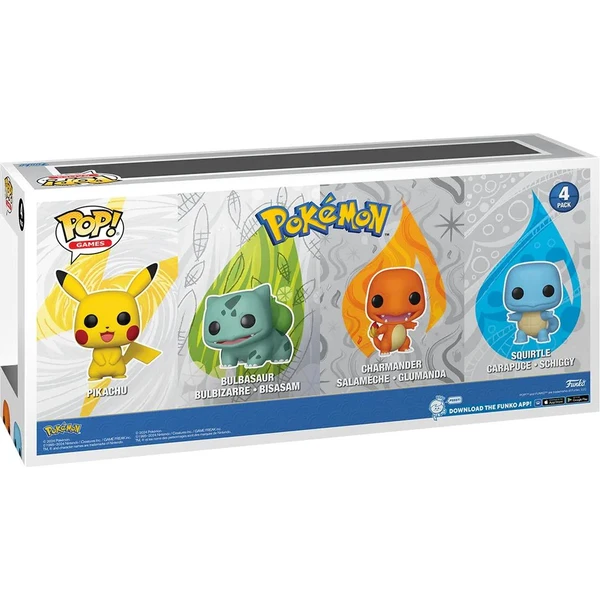 Funko POP! Games: Pokémon - Starters Pokémon (4 pack) - Smarty.cz