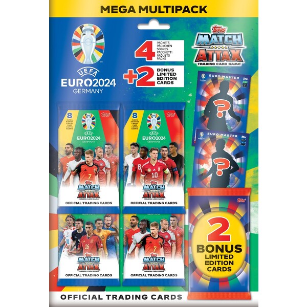 Fotbalové karty Topps EURO 2024 Mega Multipack - Smarty.cz