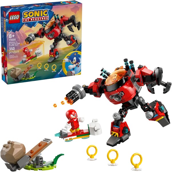 LEGO Sonic the Hedgehog 77005 Knuckles vs. Dr. Eggman: Robotický oblek ...