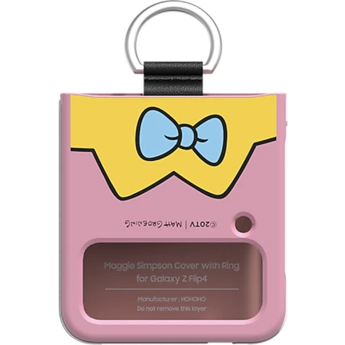 Samsung Silicone Cover Ring Z Flip4, Maggie Simpson