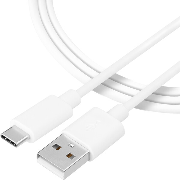 Tactical Smooth Thread Cable USB-A/USB-C 1m bílý - Smarty.cz