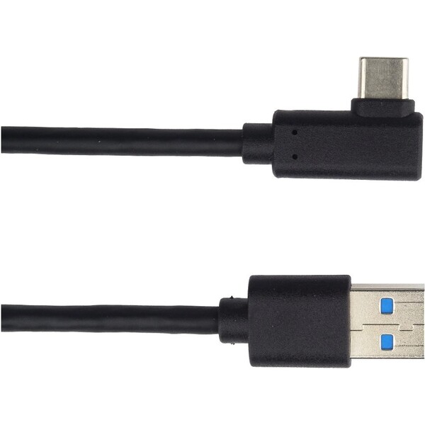 PremiumCord Kabel USB typ C/M zahnutý konektor 90° - USB 3.0 A/M, 3m ...