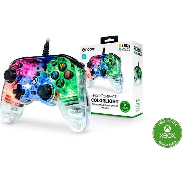 Gamepad Nacon Pro Compact - Colorlight (Xbox One/Xbox Series) - Smarty.cz