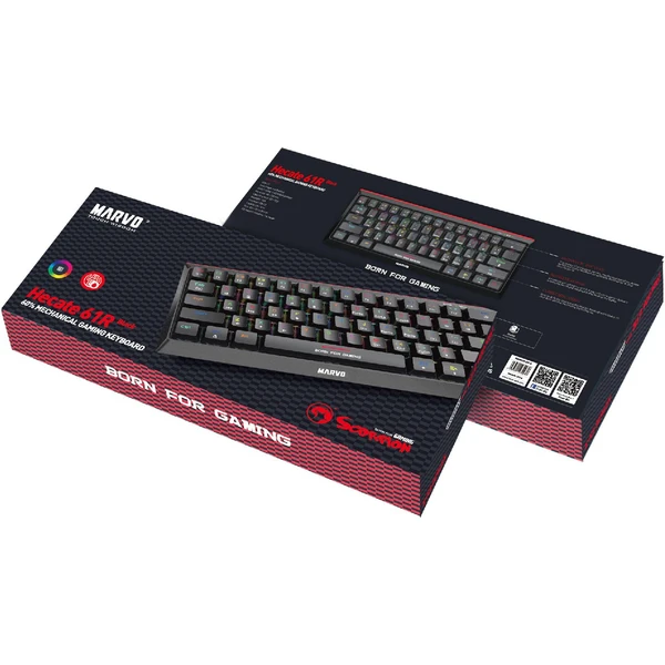 Marvo KG962G EN - R mechanická herní klávesnice TKL RGB (US) černá ...