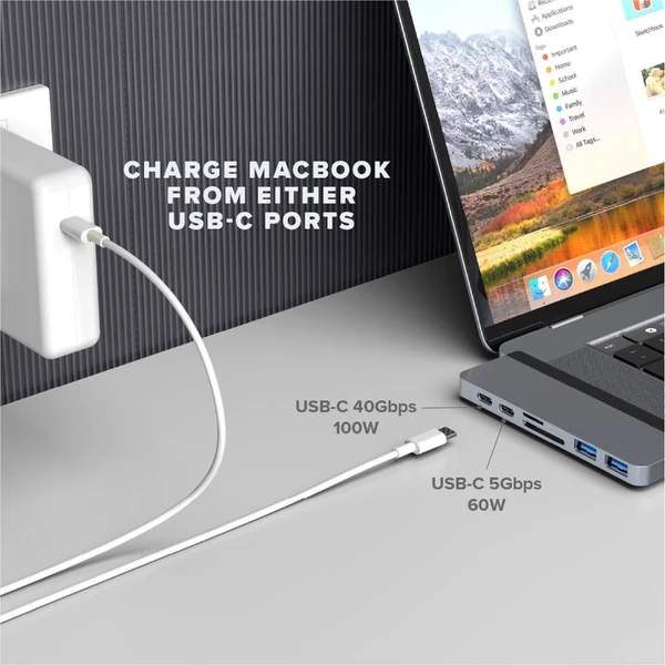HyperDrive DUO 7v2 USB-C Hub MacBook Pro/Air vesmírně šedý - Smarty.cz